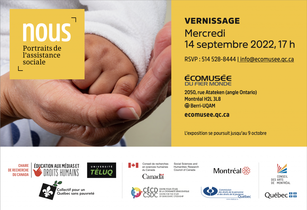 Vernissage de l’exposition NOUS : Portraits de l’assistance sociale au ...